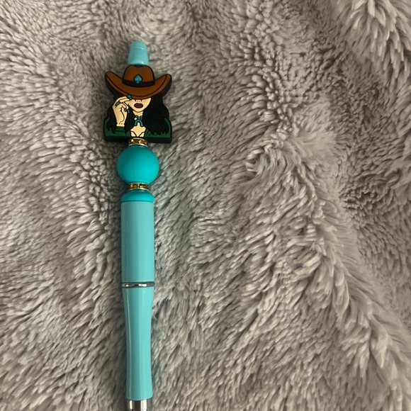 Handmade | Office | Cowboy Themed Kids Pen Blue And Brown | Poshmark